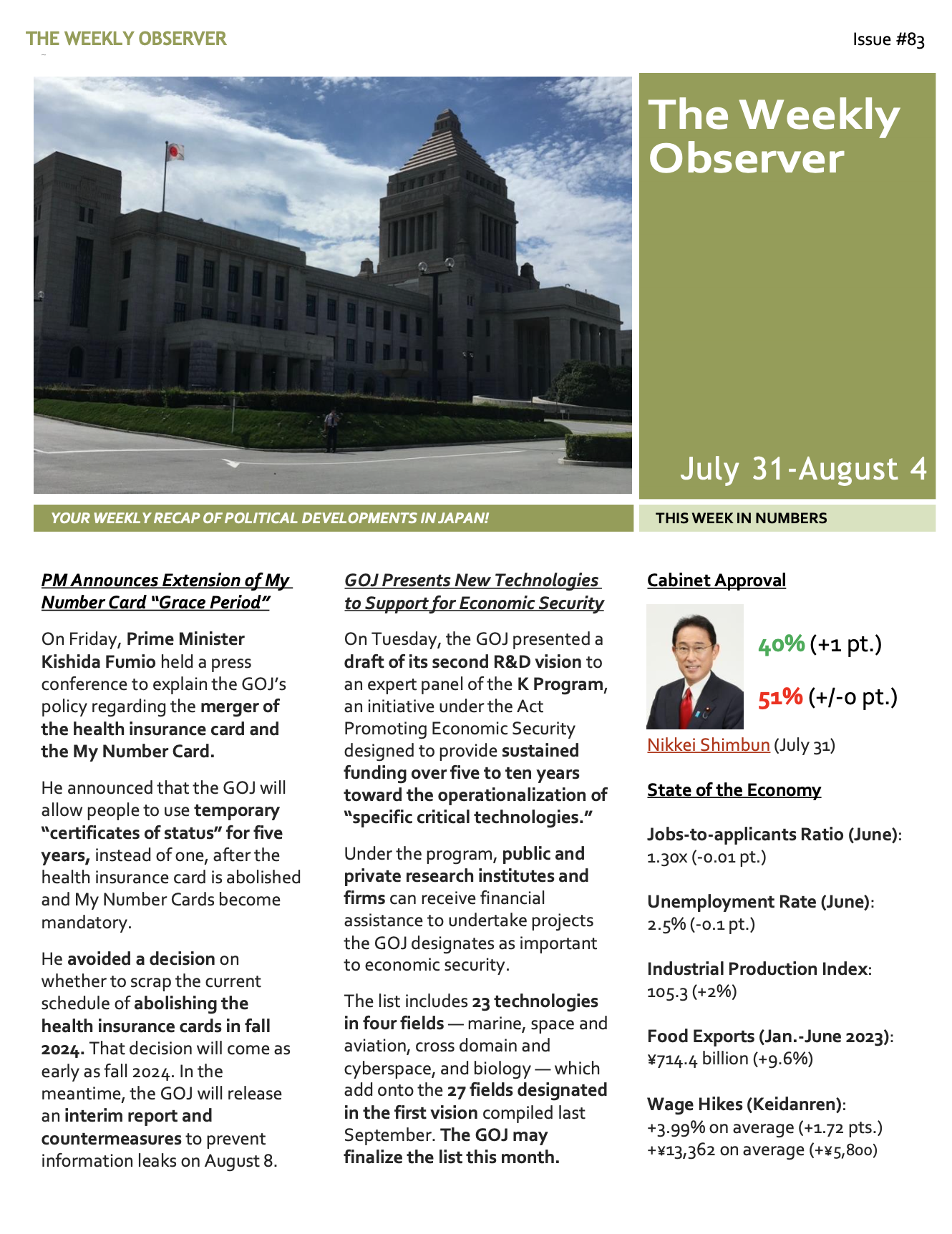 The Weekly Observer: July 31-August 4 – Rintaro Nishimura